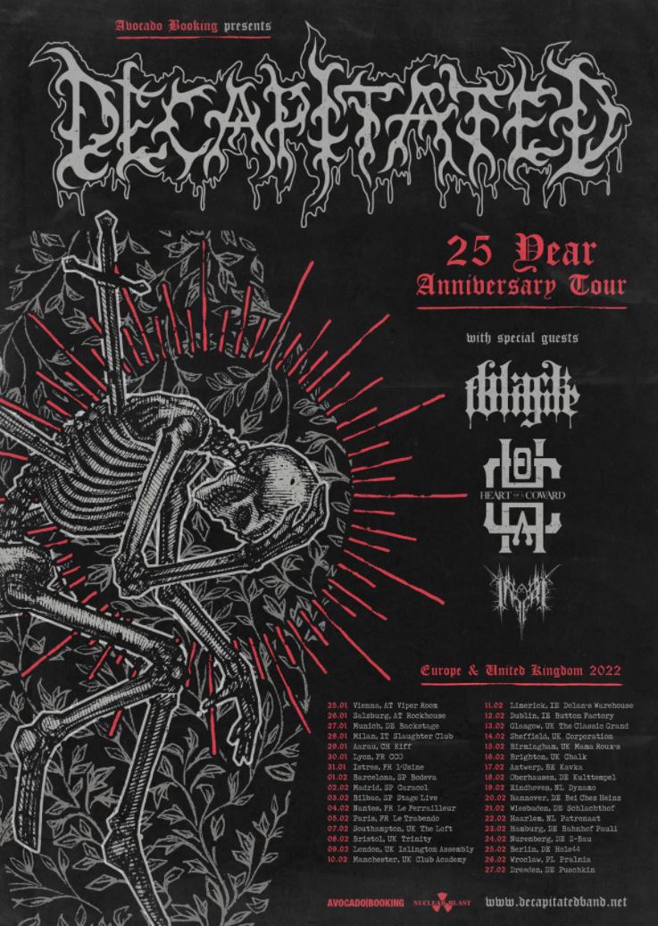 News: DECAPITATED ANNOUNCE 25 YEAR ANNIVERSARY EU/UK TOUR DATES FOR ...
