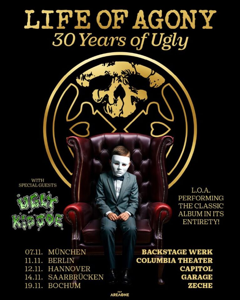 news. Life Of Agony - "30 Years of Ugly"-Tour 2025, Support: Ugly Kid ...